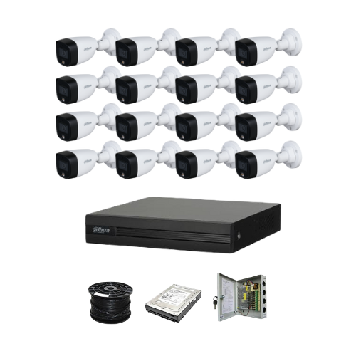 Dahua 16ch Full-Color HD Kit - HD DVR _ 16 x 1080p Full-Color cameras