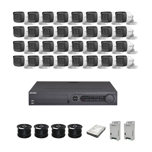 HikVision 32 Ch Turbo HD Kit - Embedded DVR - 32 x HD1080P Camera - 2T