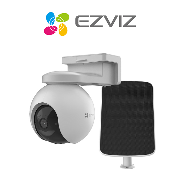 EZVIZ EB8 2K Battery-Powered PT 4G Camera Kit | Solar Panel | Works wi